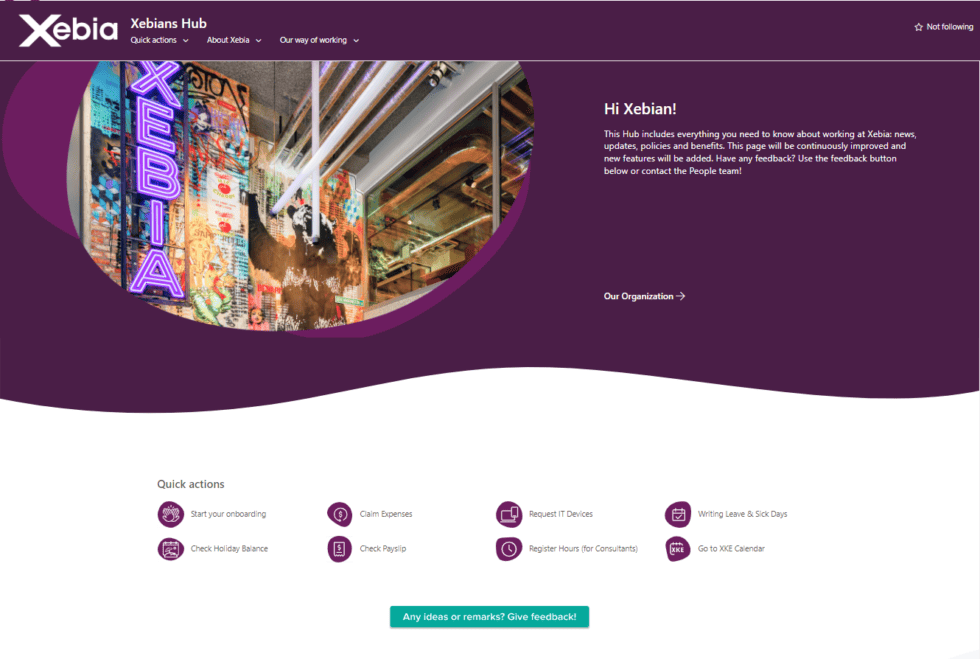 7 voorbeelden van een uniek intranet in SharePoint (2025)